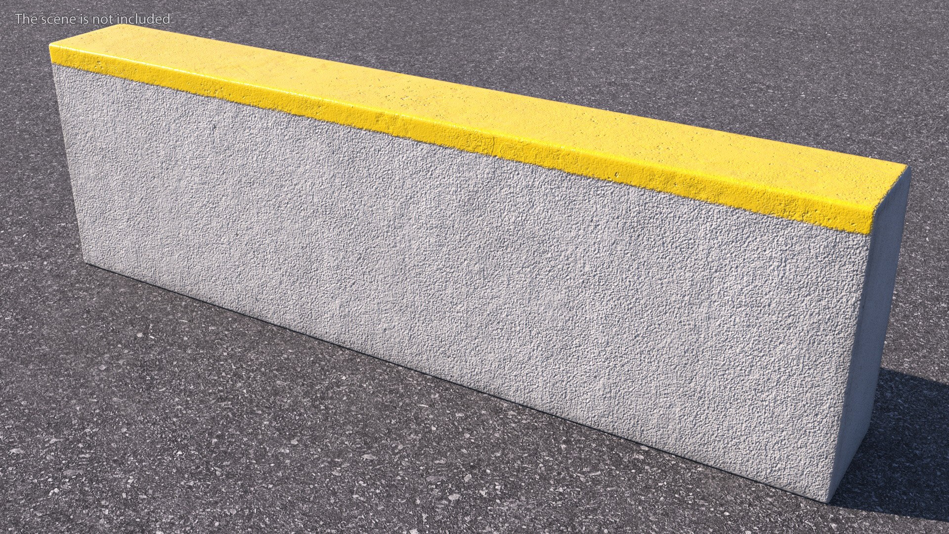 Curb 1m Yellow 3D - TurboSquid 2029520