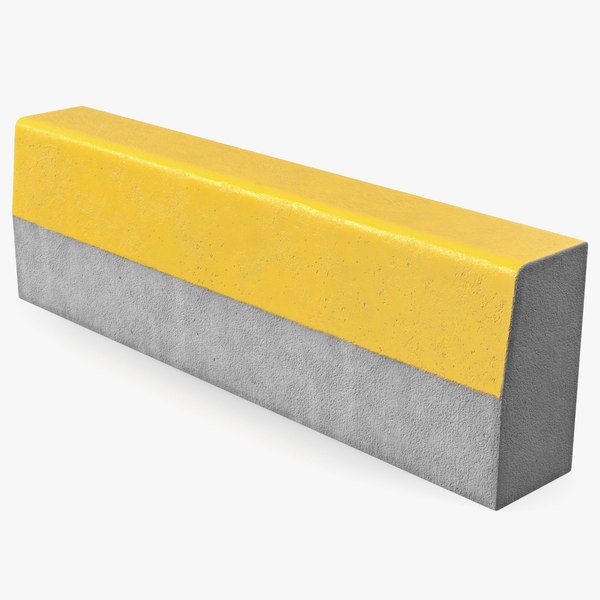 Curb 1m Yellow 3D - TurboSquid 2029520