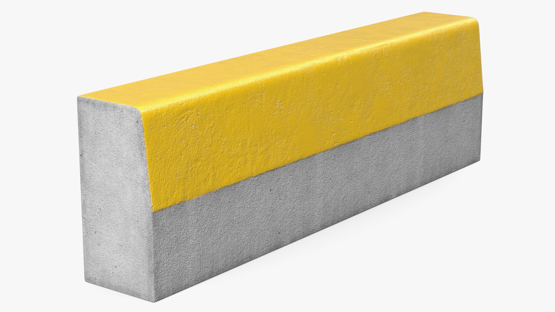Curb 1m Yellow 3D - TurboSquid 2029520