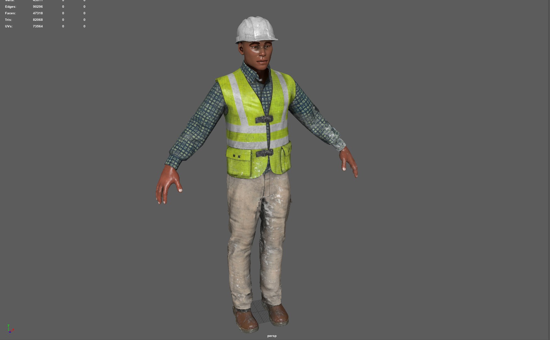 Construction Worker 3D Model - TurboSquid 2156034
