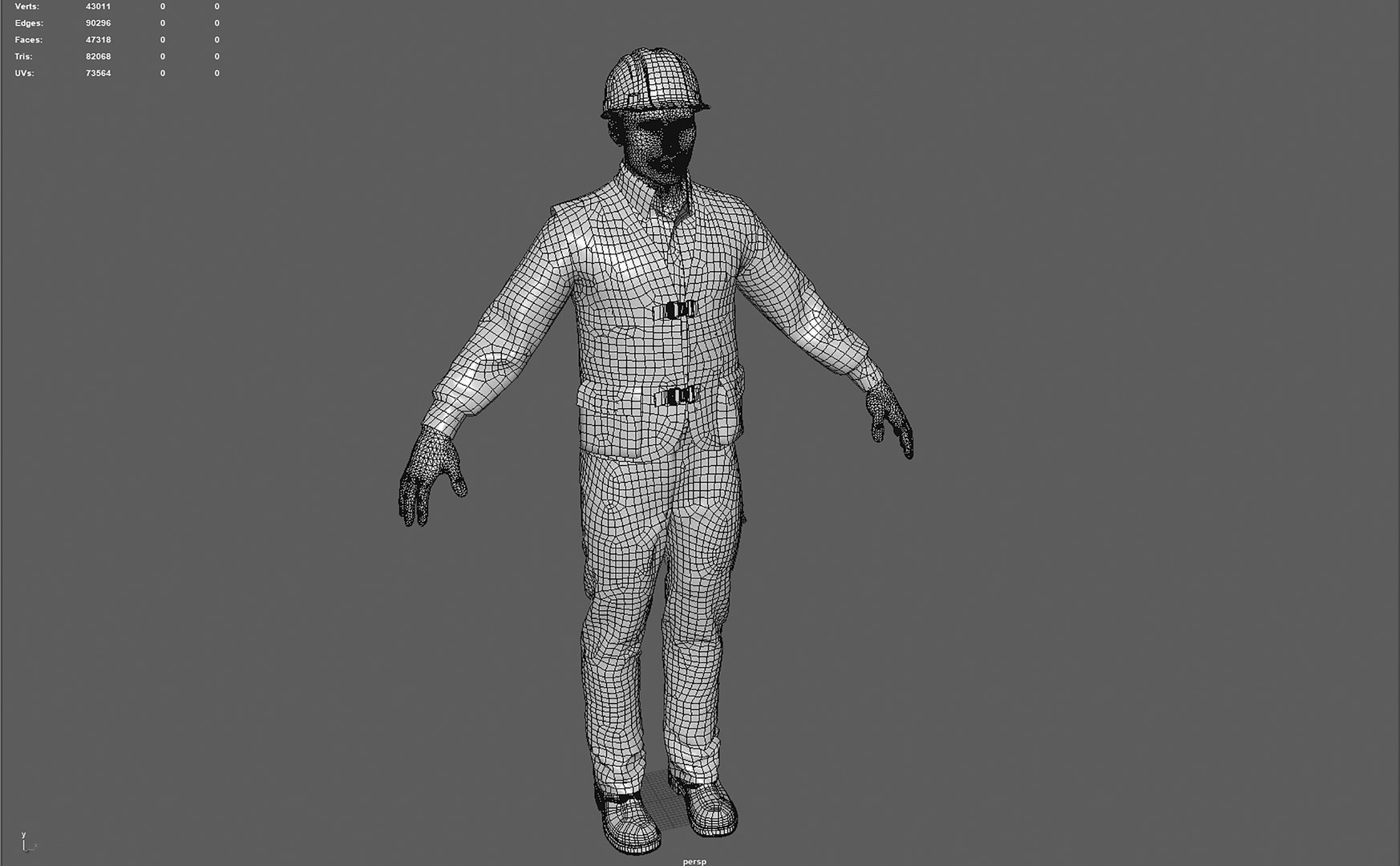 Construction Worker 3D Model - TurboSquid 2156034