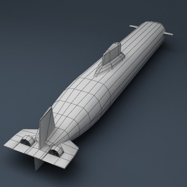 3d submarine model