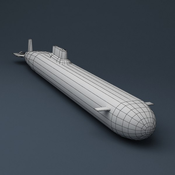 3d submarine model