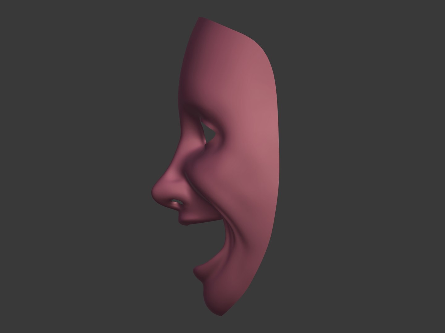 Theater Mask 3D Model - TurboSquid 1295390
