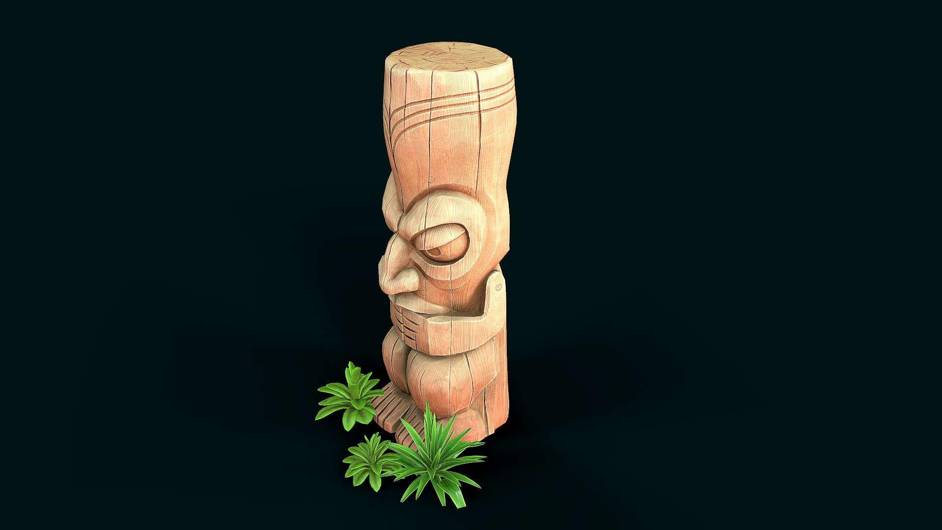 Stylized Wood Totem 3 3D model - TurboSquid 2160033