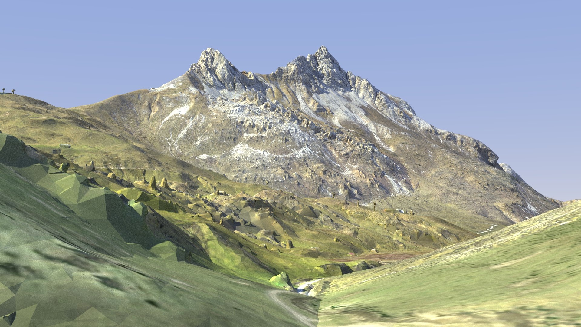 3D Mountain Peak Model - TurboSquid 2067570