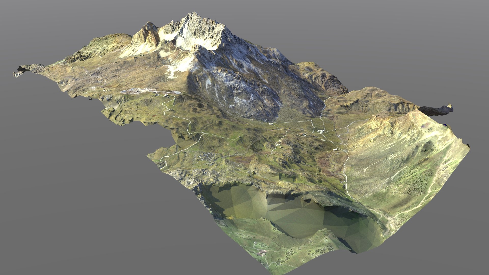 3D Mountain Peak Model - TurboSquid 2067570