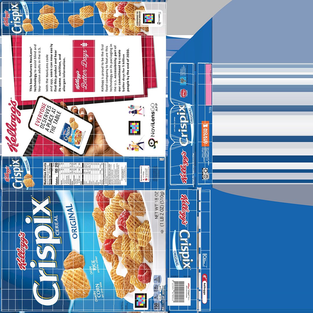 Crispix Cereal Box Kelloggs 3D - TurboSquid 2347263