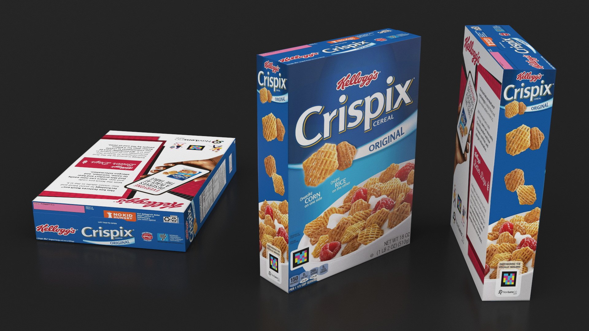 Crispix Cereal Box Kelloggs 3D - TurboSquid 2347263