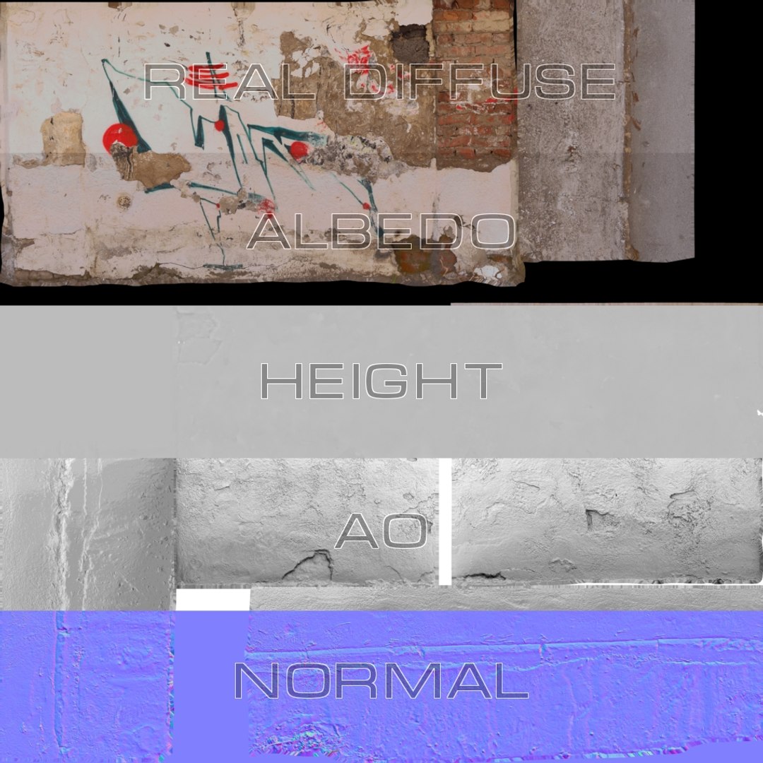 3D Real Scan Wall Model - TurboSquid 1411651