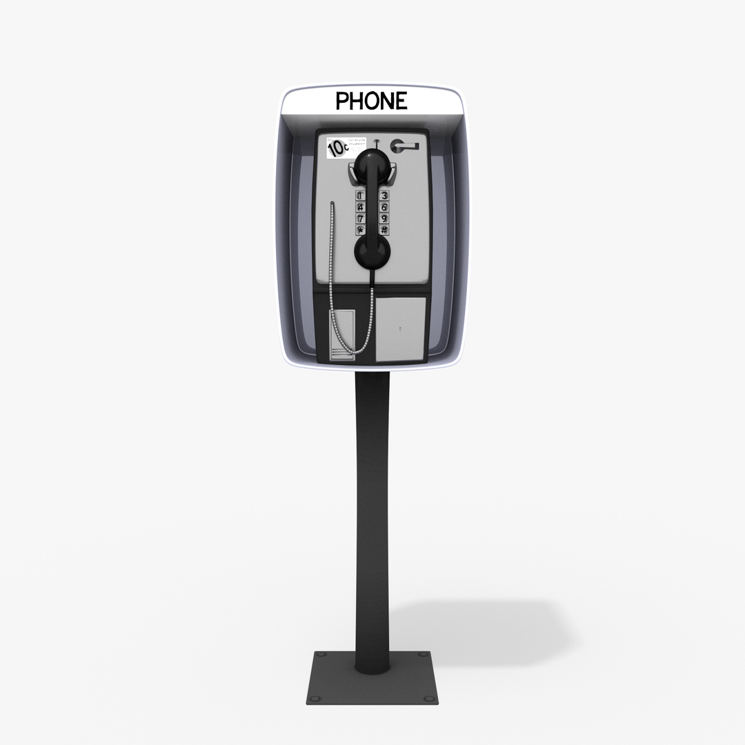 Payphone Phone 3D Model - TurboSquid 1213328