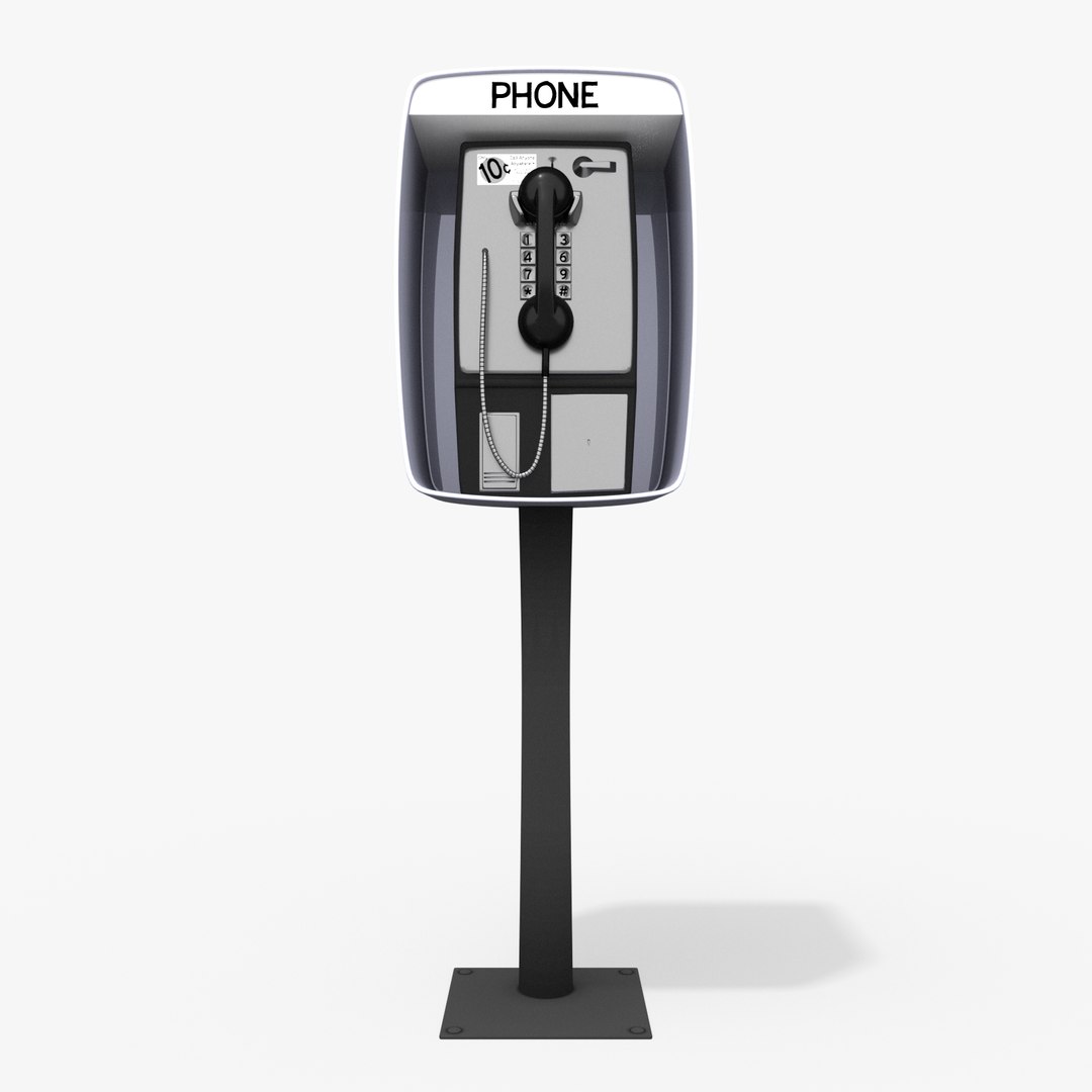 Payphone Phone 3D Model - TurboSquid 1213328