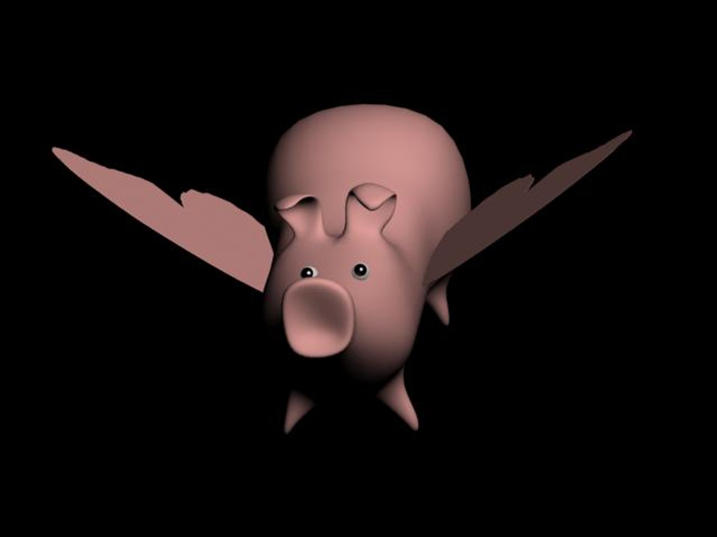 Flying Pig 3d Model
