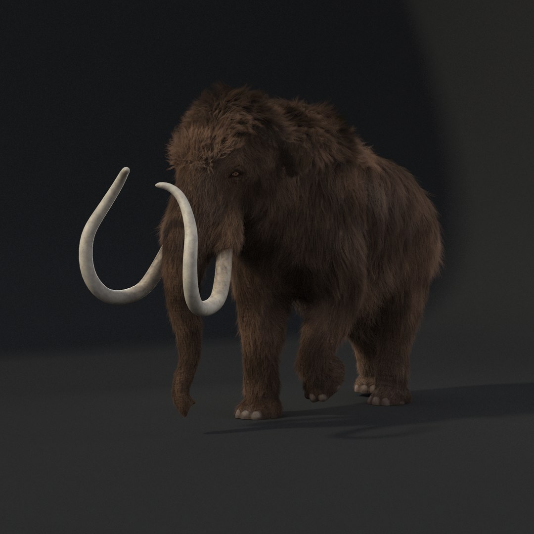 3d Max Realistic Rigged Mammoth