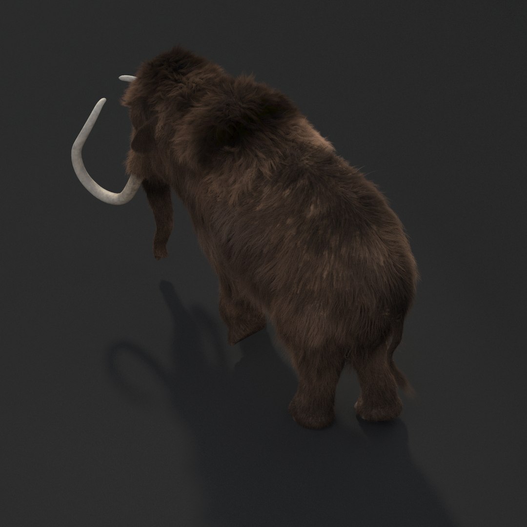 3d Max Realistic Rigged Mammoth