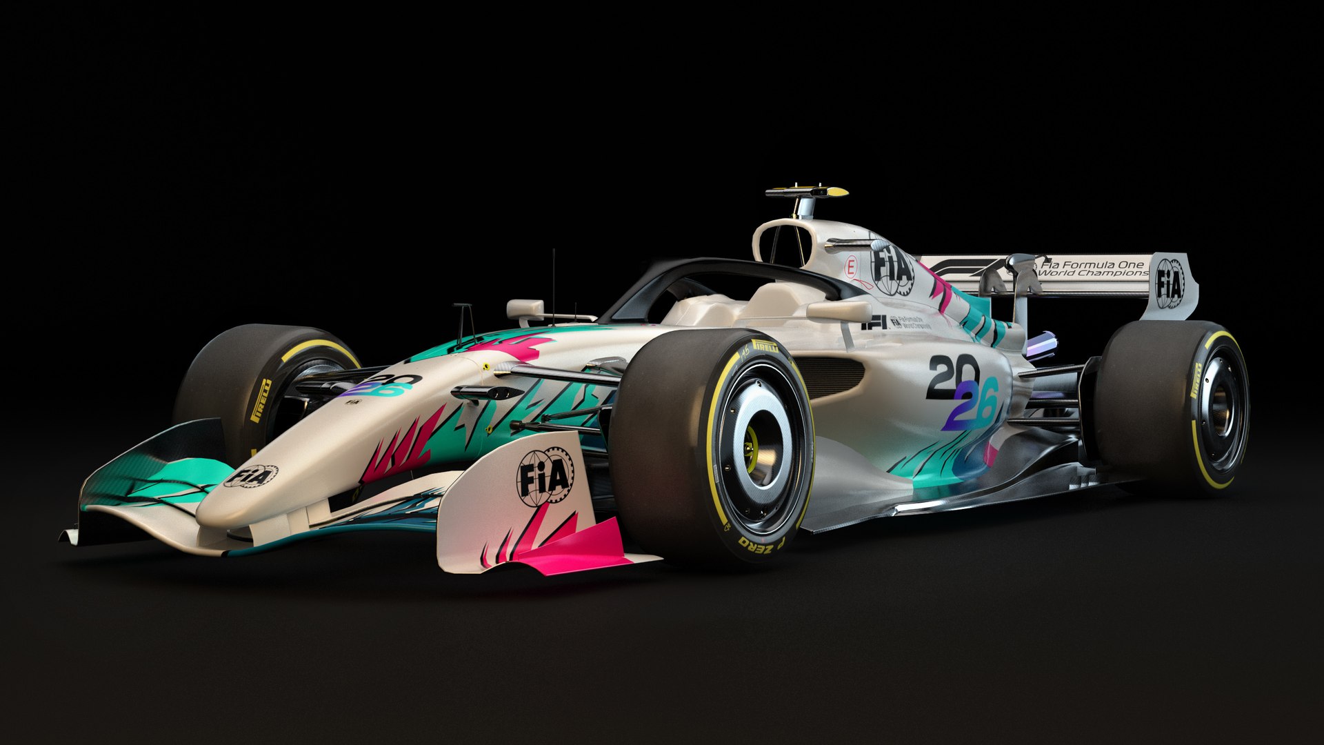 F1 Concept 2026 Template For Livery 3D Model - TurboSquid 2291077