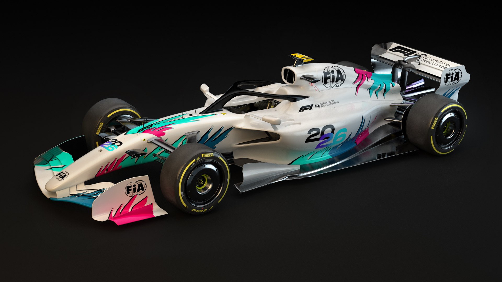F1 Concept 2026 Template For Livery 3D Model - TurboSquid 2291077