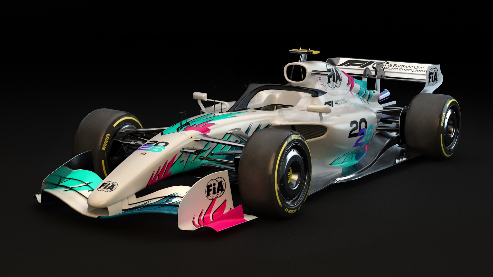 F1 Concept 2026 Template For Livery 3D Model - TurboSquid 2291077