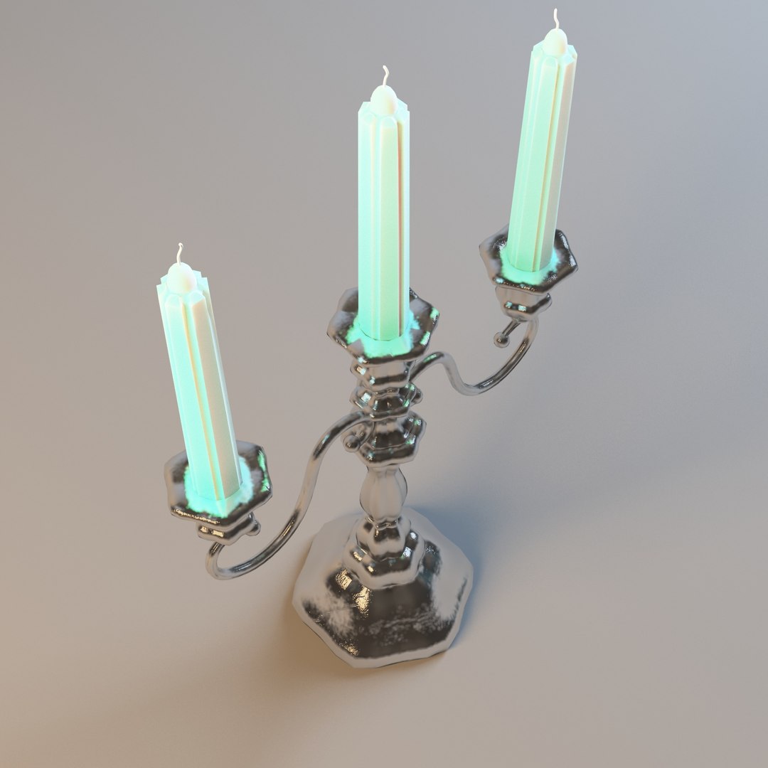 Classic Candle 3d Model