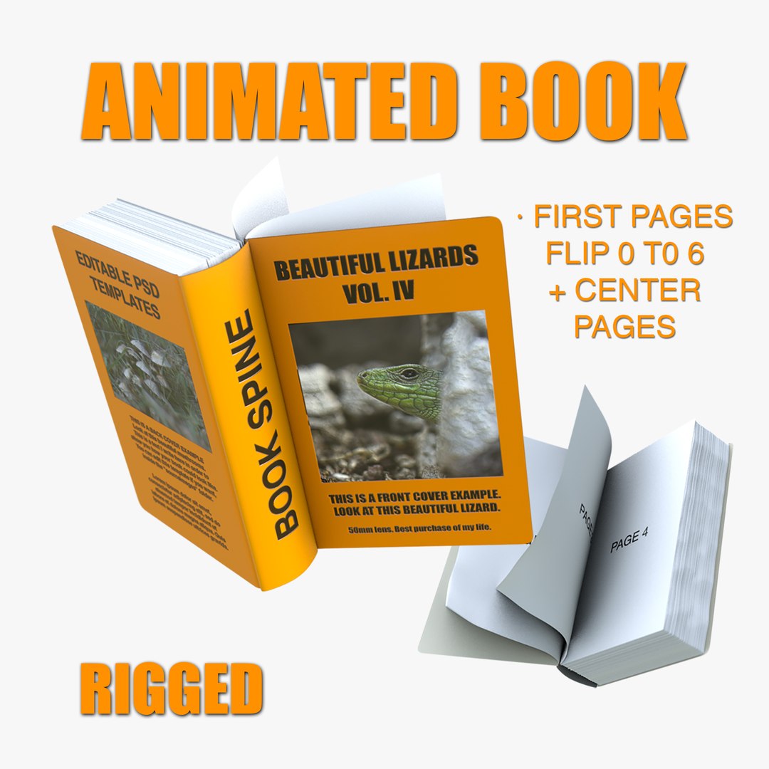 3D Animated Book - TurboSquid 2191590
