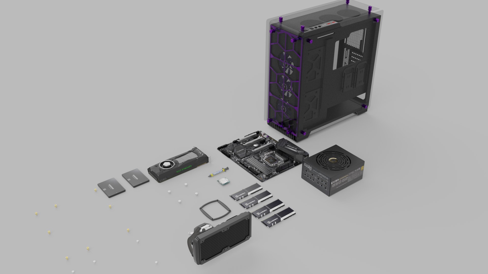 Gaming Computer 3D Model - TurboSquid 1253762