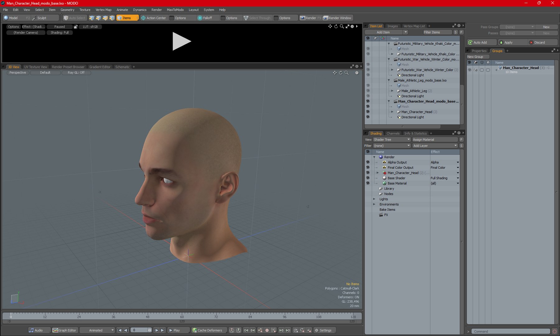 Man Character Head 3D Model - TurboSquid 2279808