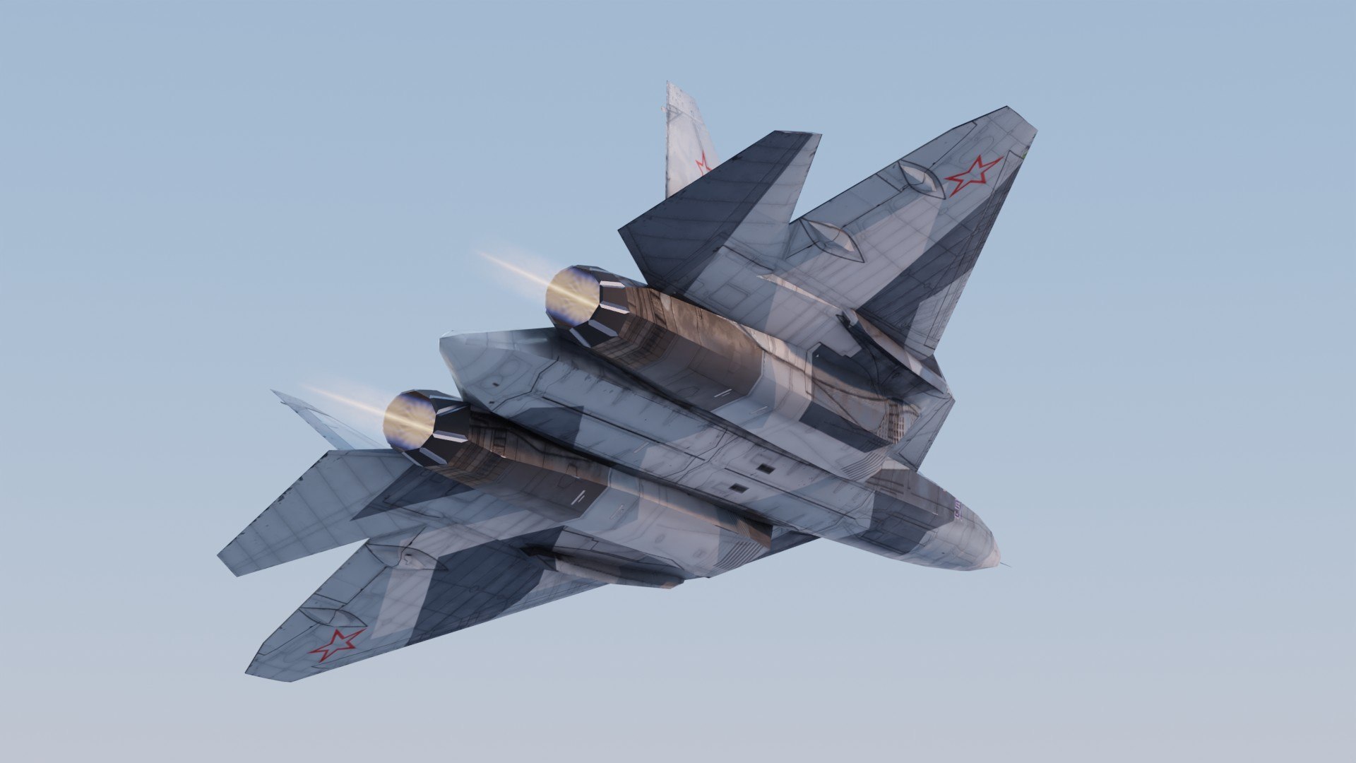 3D Sukhoi SU-57 Felon Lowpoly Jet Fighter - TurboSquid 1896163