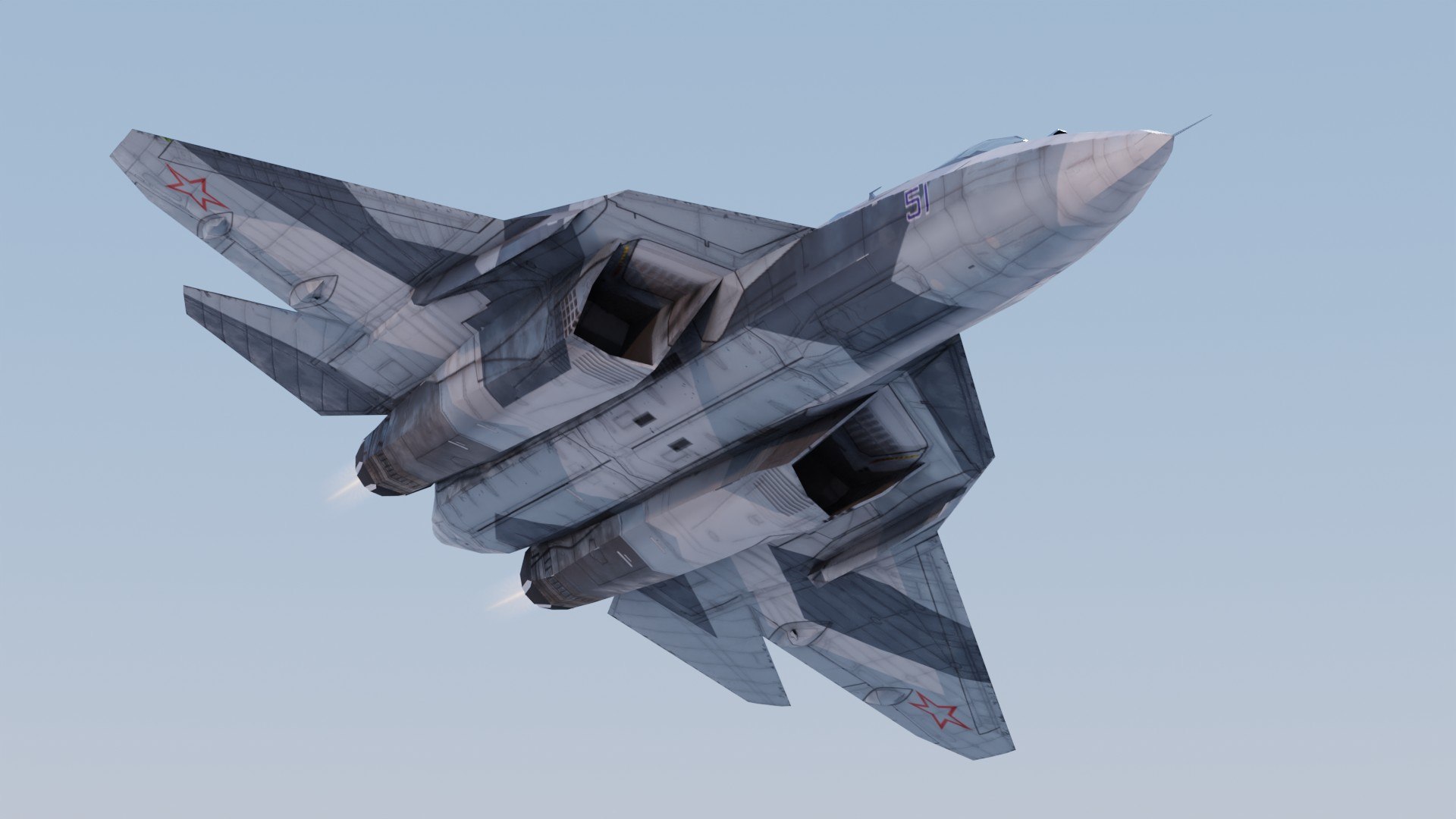 3D Sukhoi SU-57 Felon Lowpoly Jet Fighter - TurboSquid 1896163