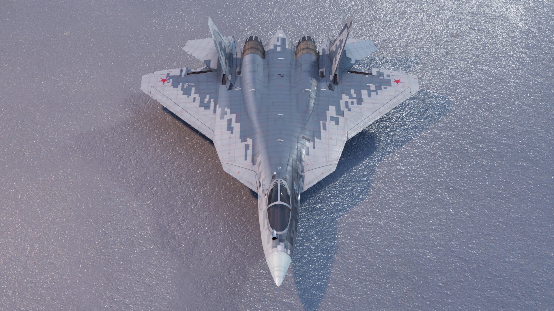 3D Sukhoi SU-57 Felon Lowpoly Jet Fighter - TurboSquid 1896163