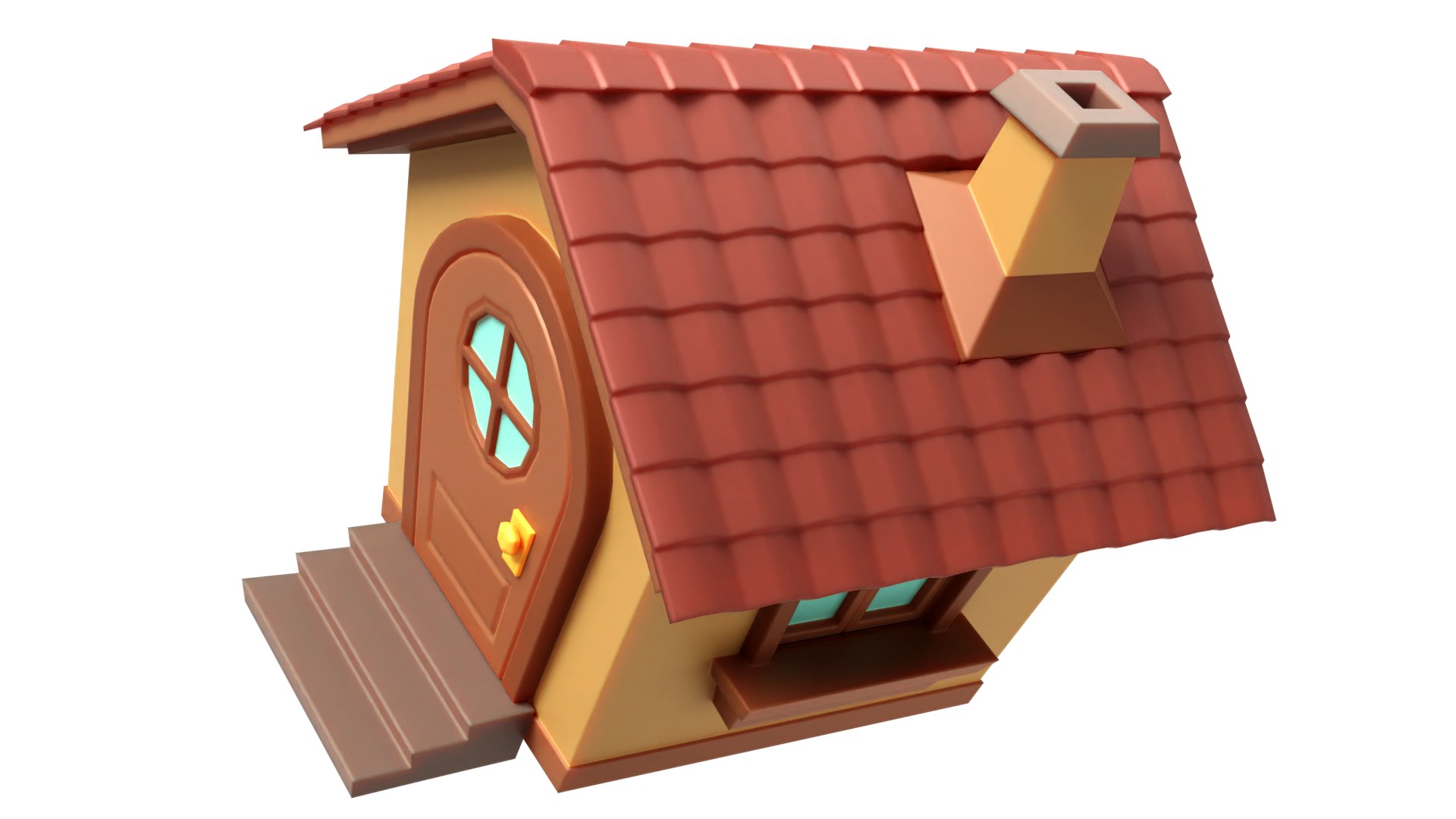 3D Toon House Model - TurboSquid 1923511