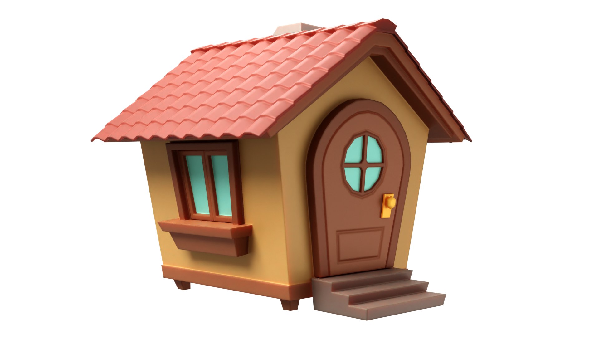 3D Toon House Model - TurboSquid 1923511