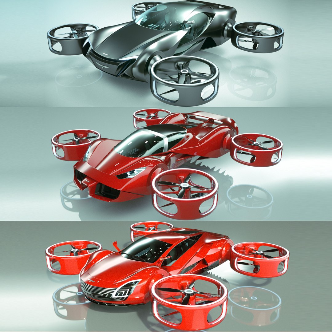 SALE 3 In 1 Copter Car Bundle 20 3D Model - TurboSquid 2392550