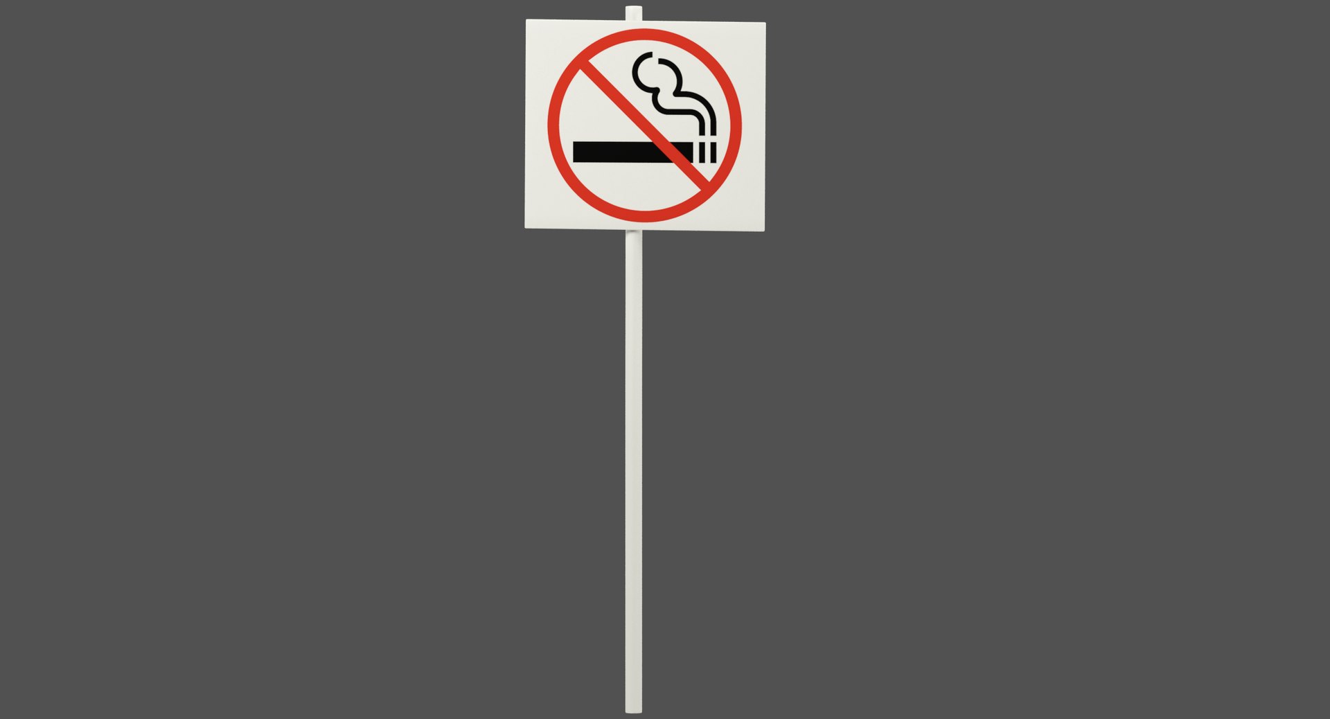3D sign smoking symbol - TurboSquid 1271838