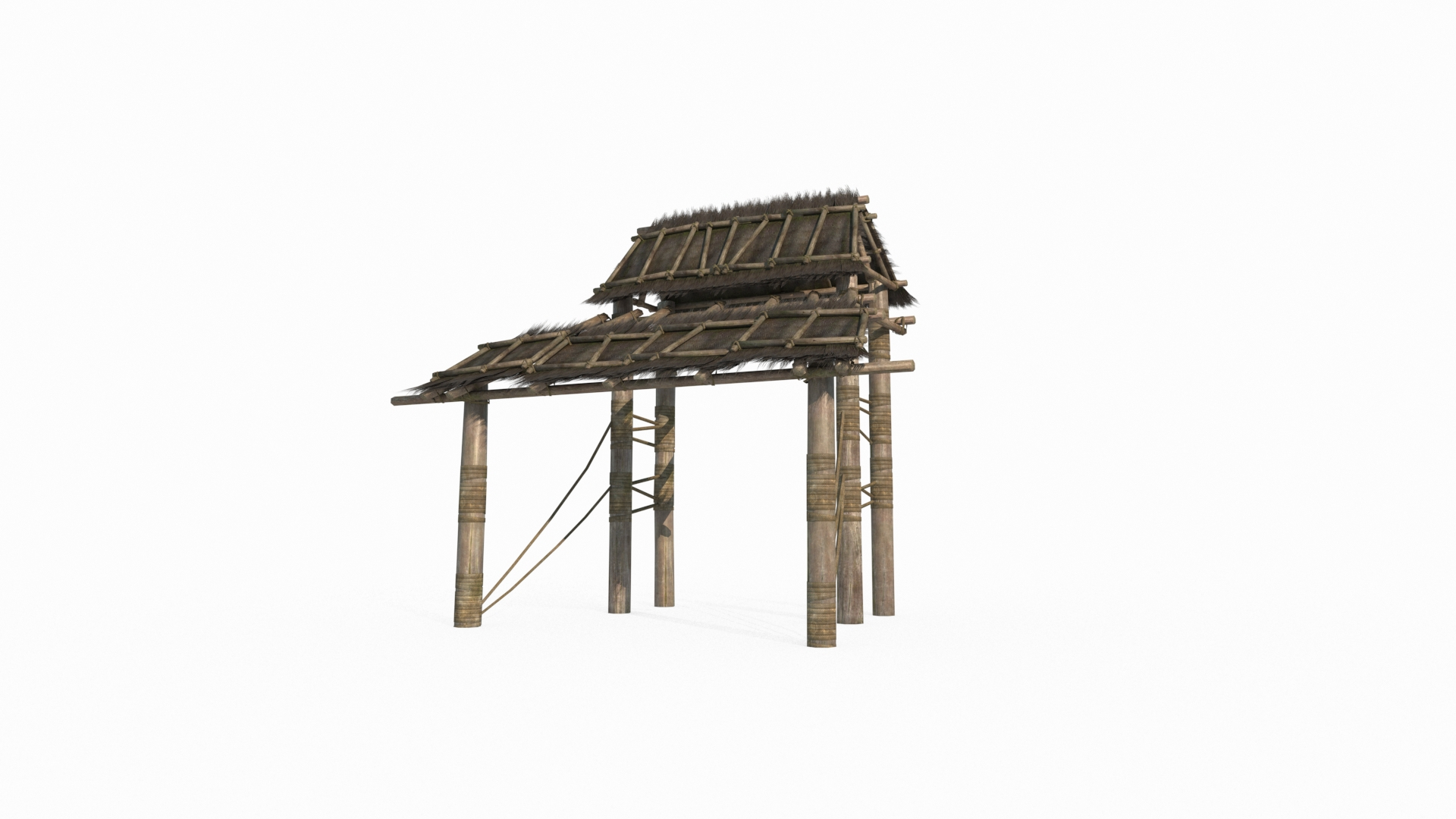 Ancient Buildings Thatched Doors Model - TurboSquid 2144385
