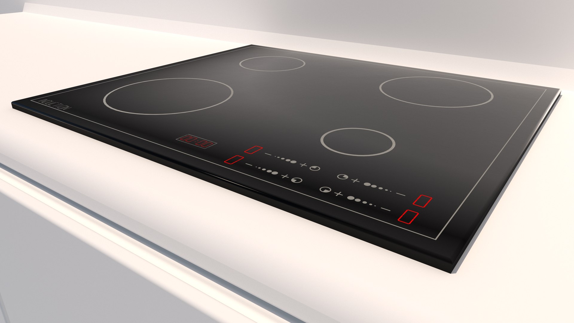 Induction Hob 3D Model - TurboSquid 1564919