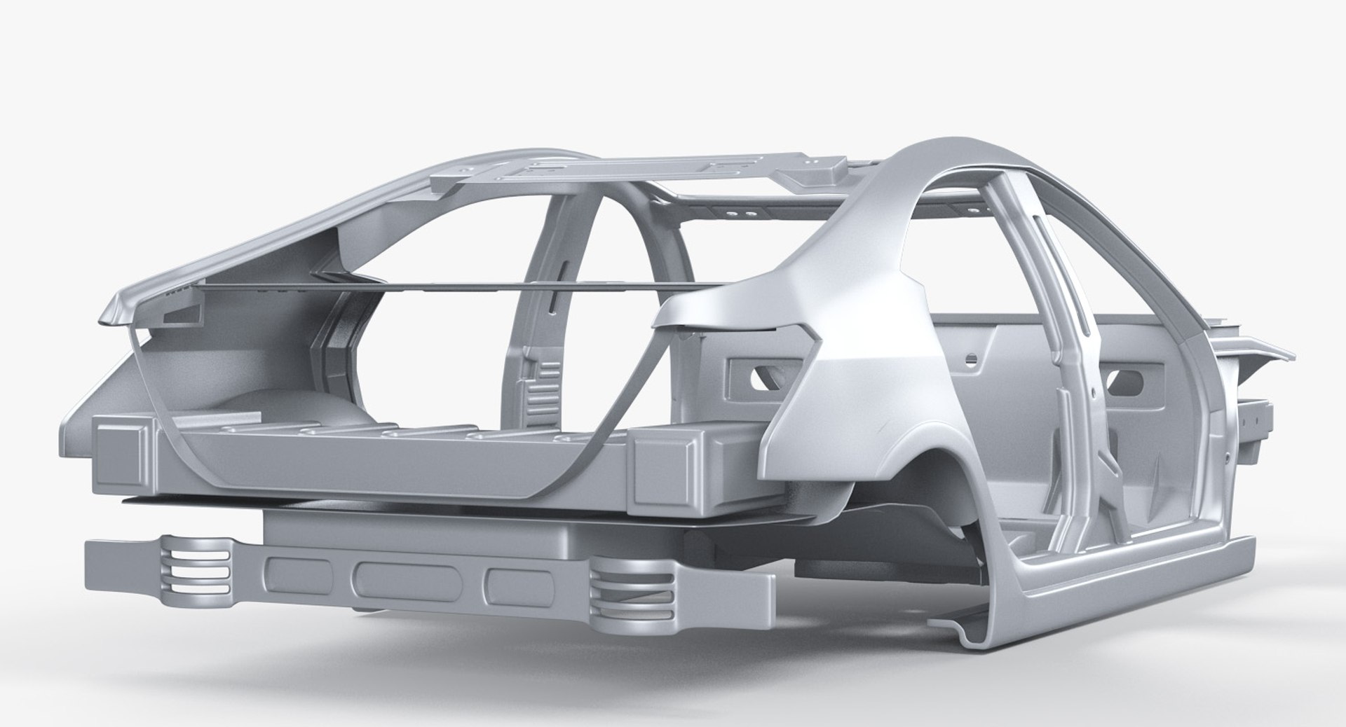 Car Body Frame 3D Model - TurboSquid 1364276