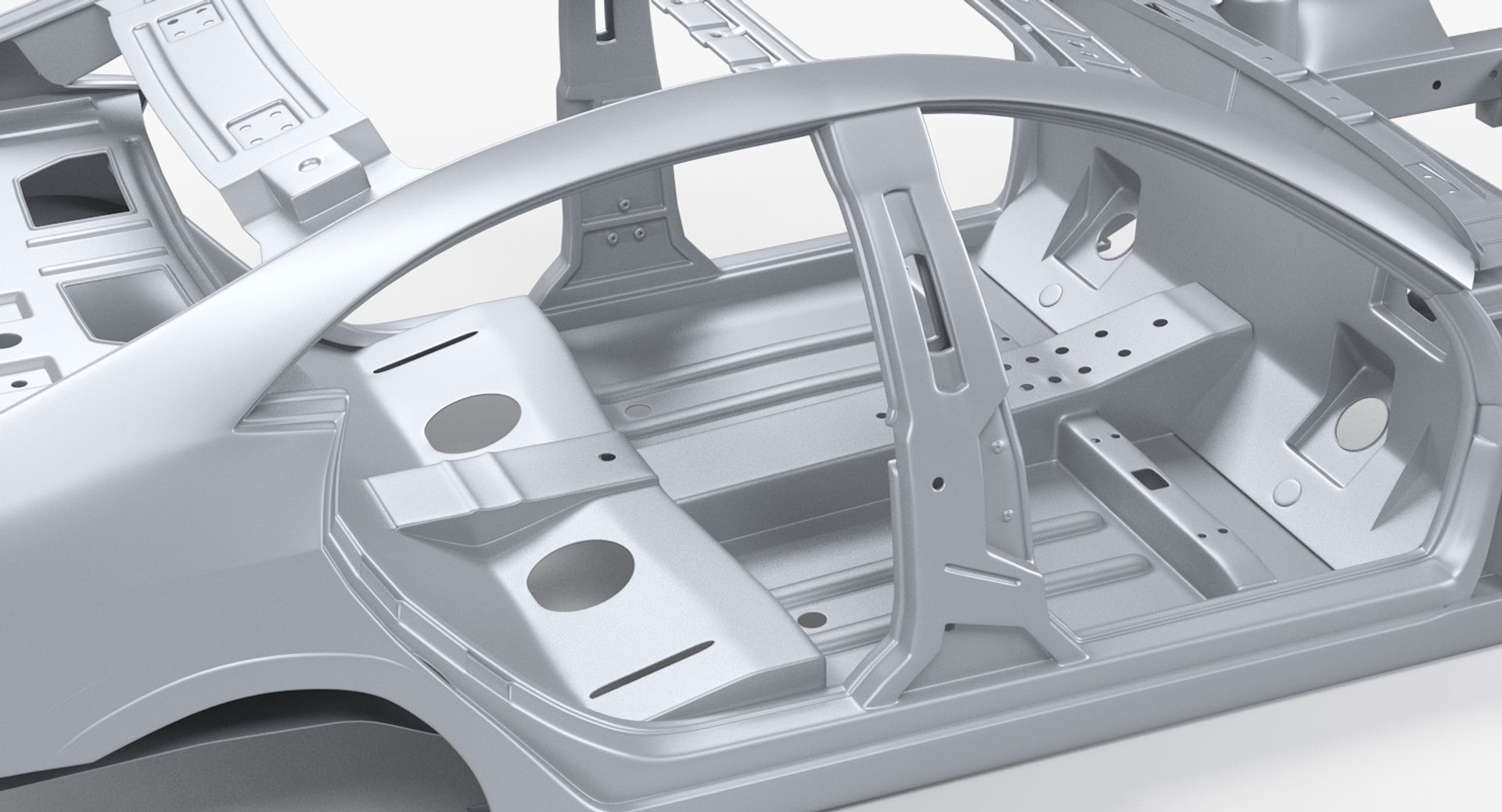 Car Body Frame 3D Model - TurboSquid 1364276