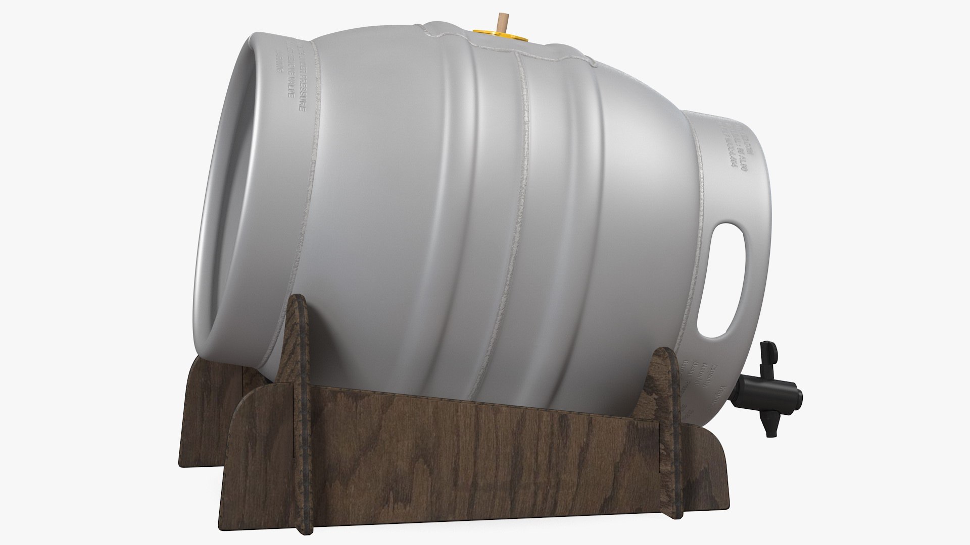 3D firkin metal cask wooden - TurboSquid 1625281