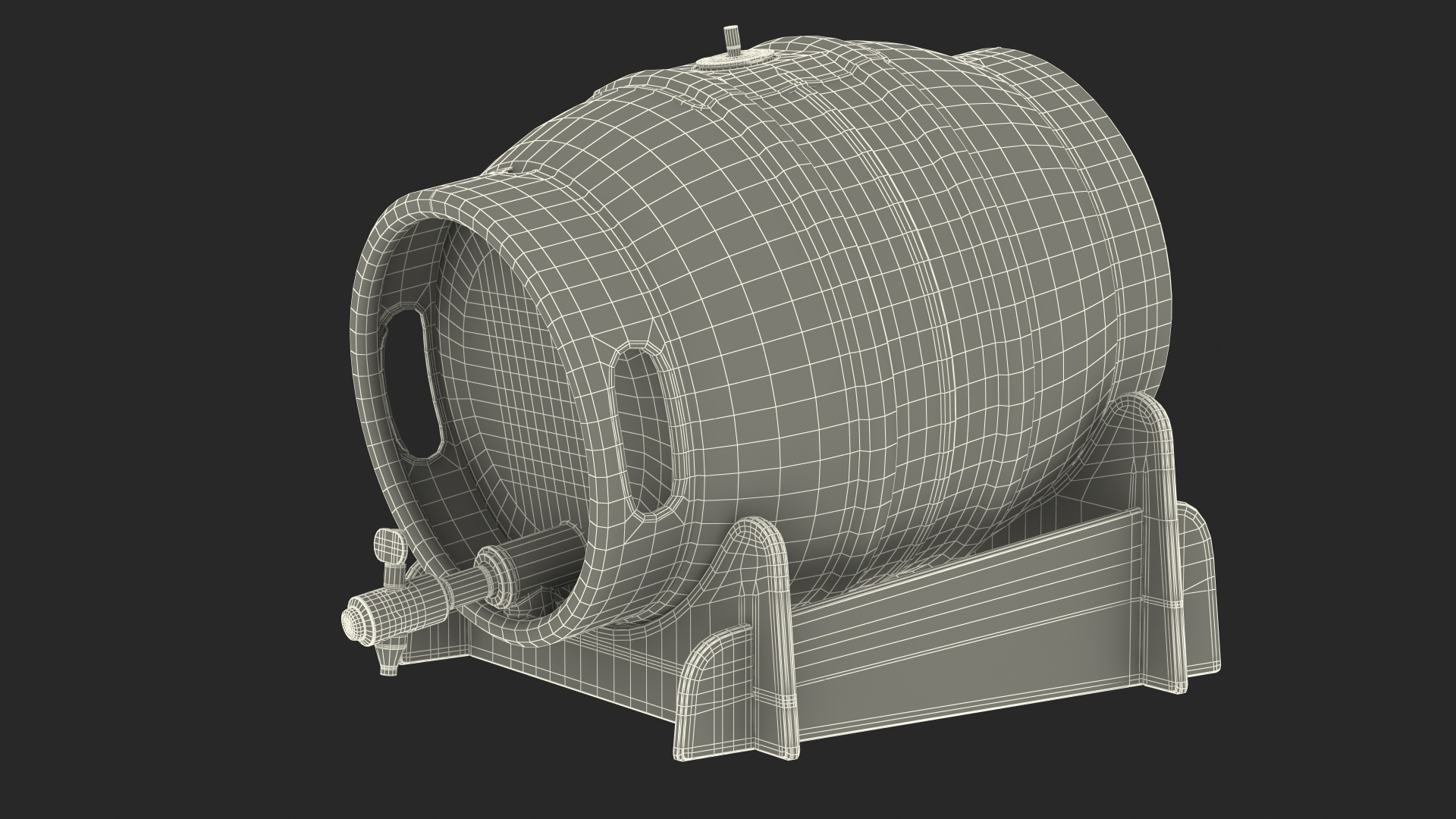 3D firkin metal cask wooden - TurboSquid 1625281