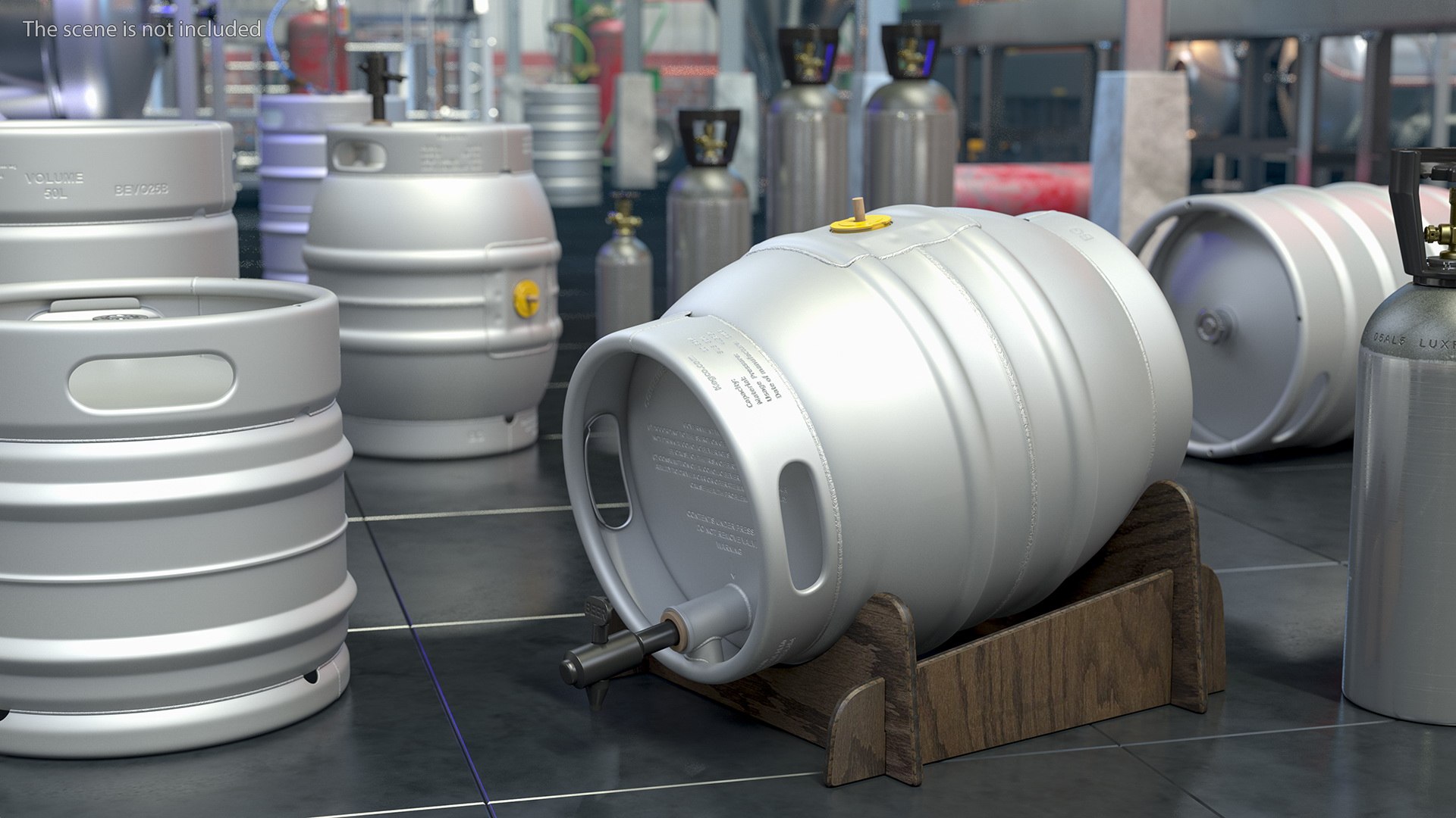 3D firkin metal cask wooden - TurboSquid 1625281