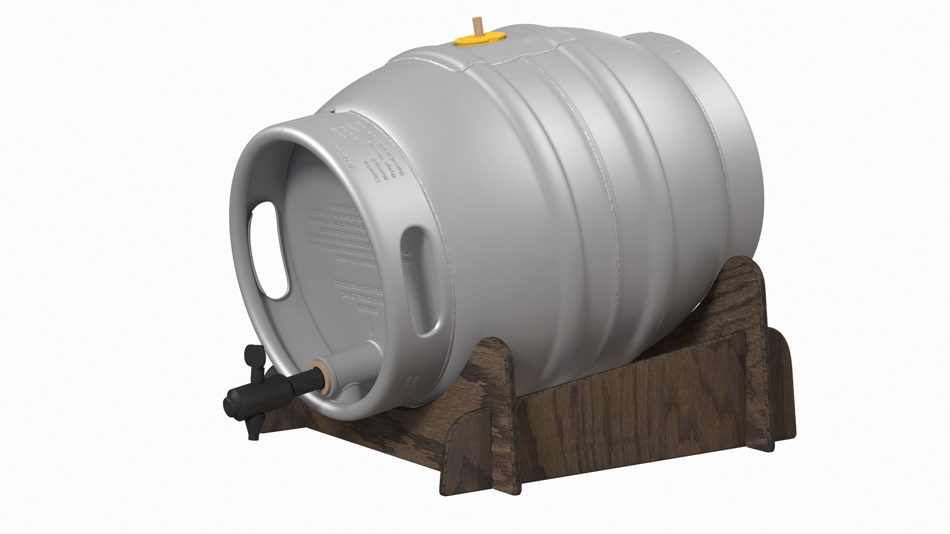 3D firkin metal cask wooden - TurboSquid 1625281