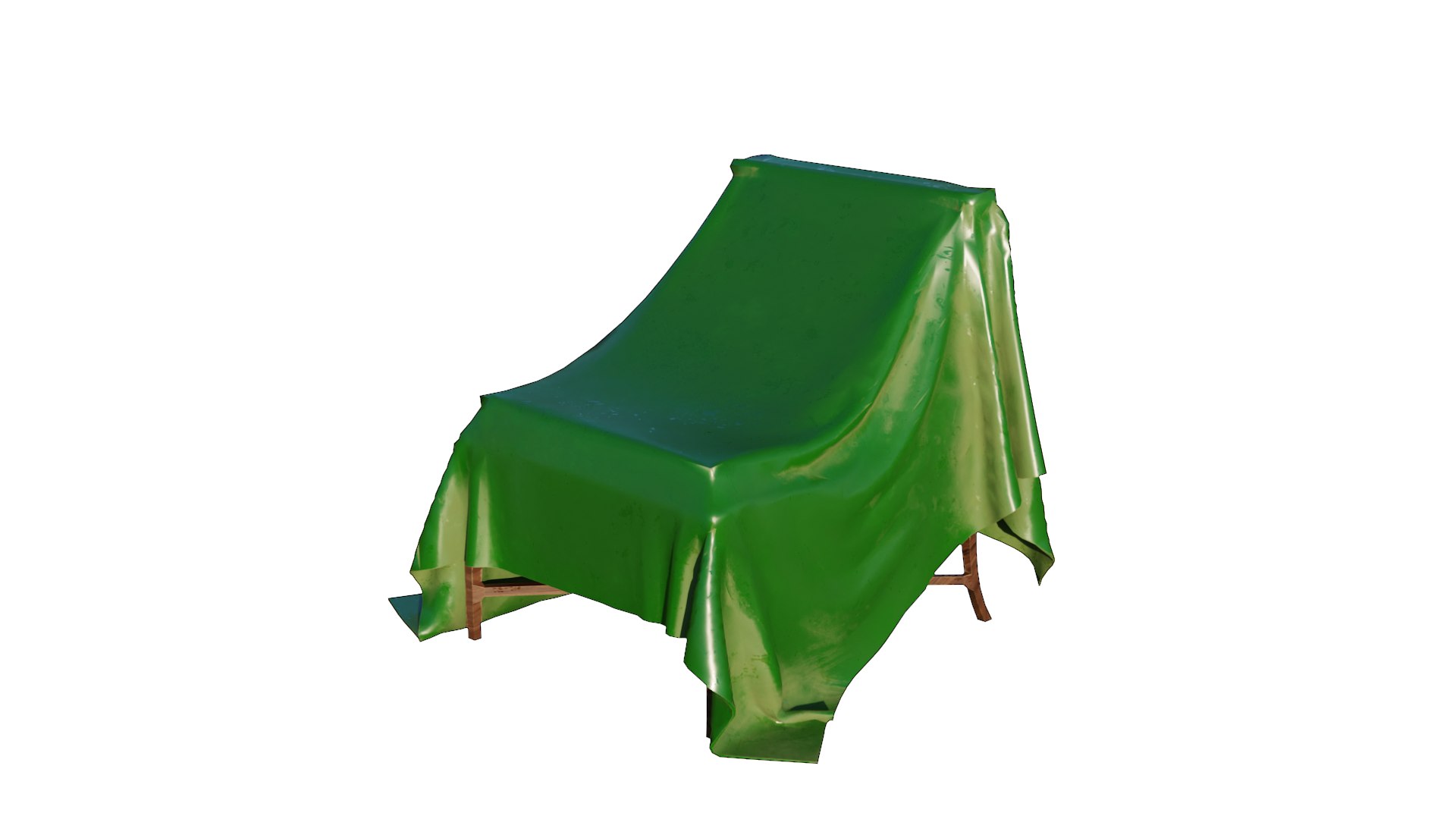 Free Covered Chair Model - TurboSquid 1952071