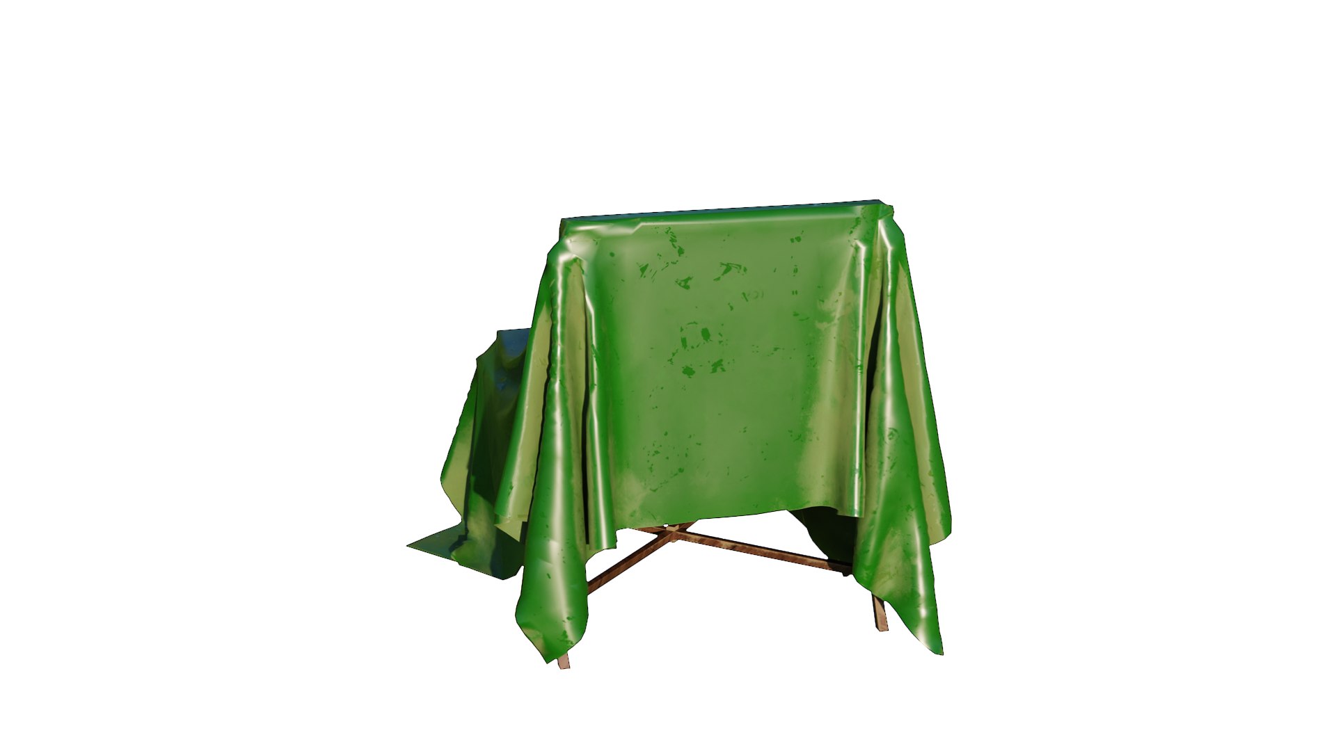 Free Covered Chair Model - TurboSquid 1952071