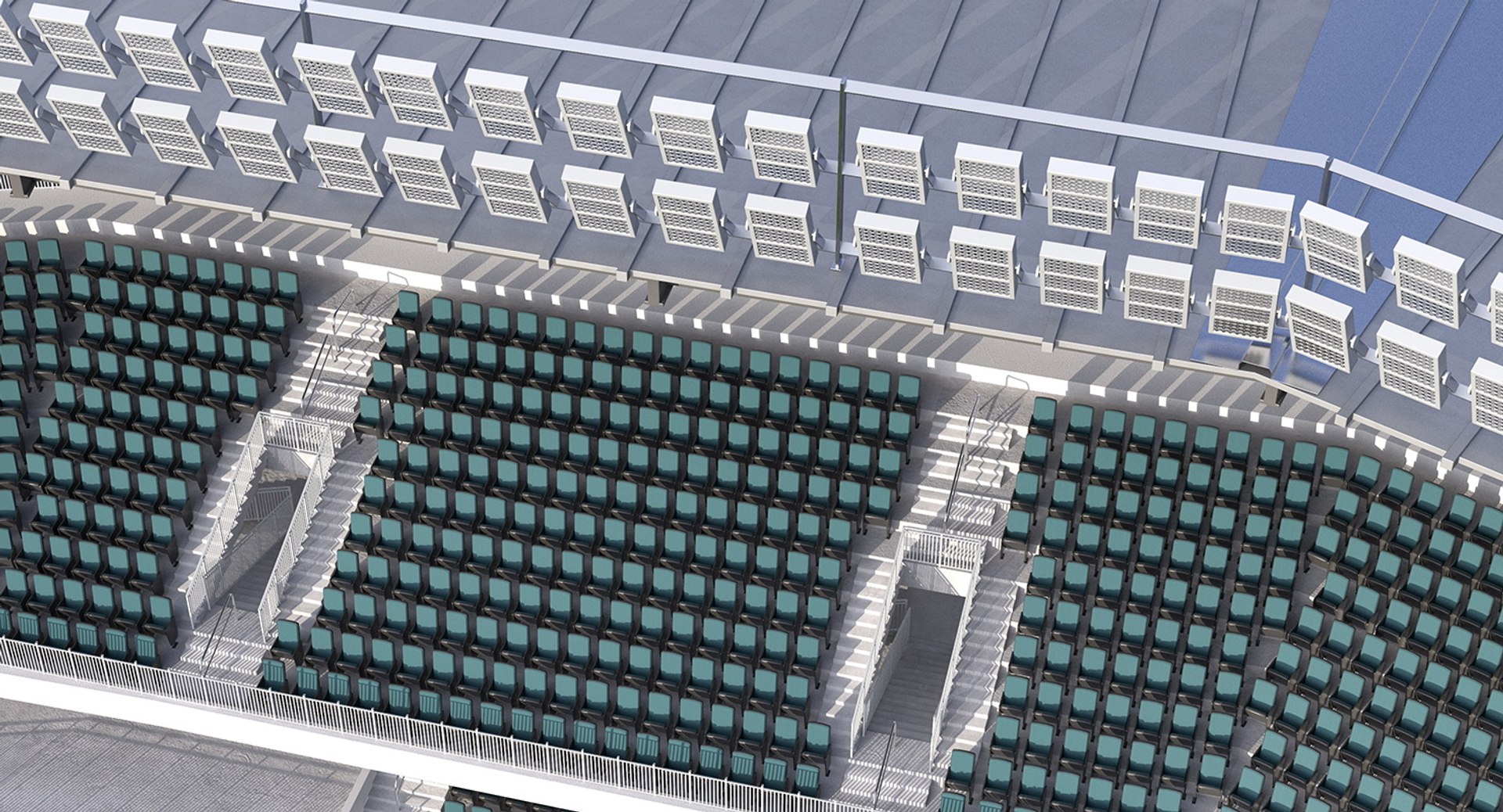Stadium Lighting Panel 3D Model - TurboSquid 1369373