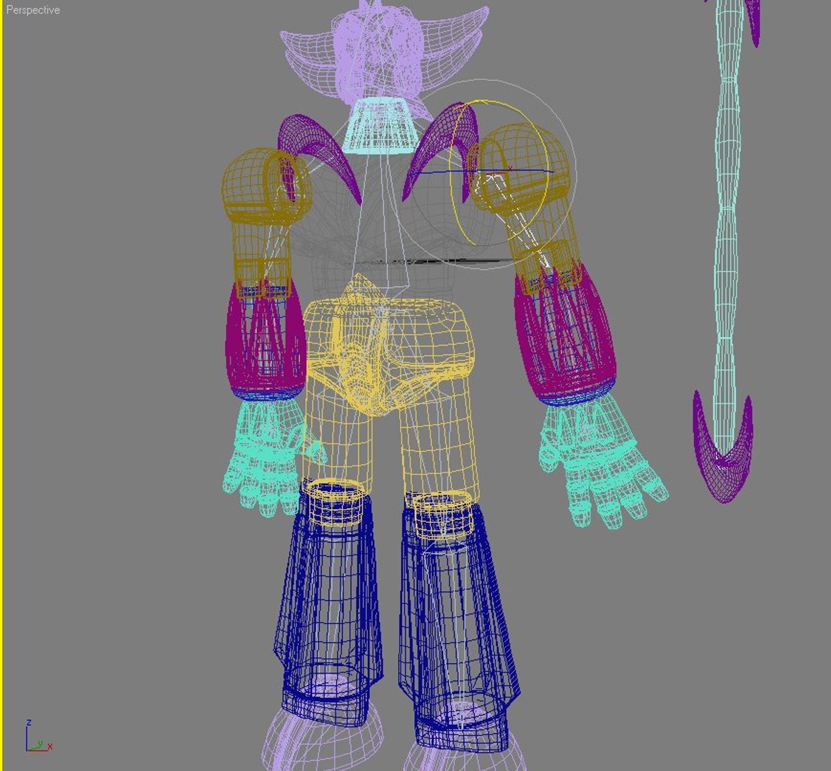 Goldorak Robot Rigged - 3d Max