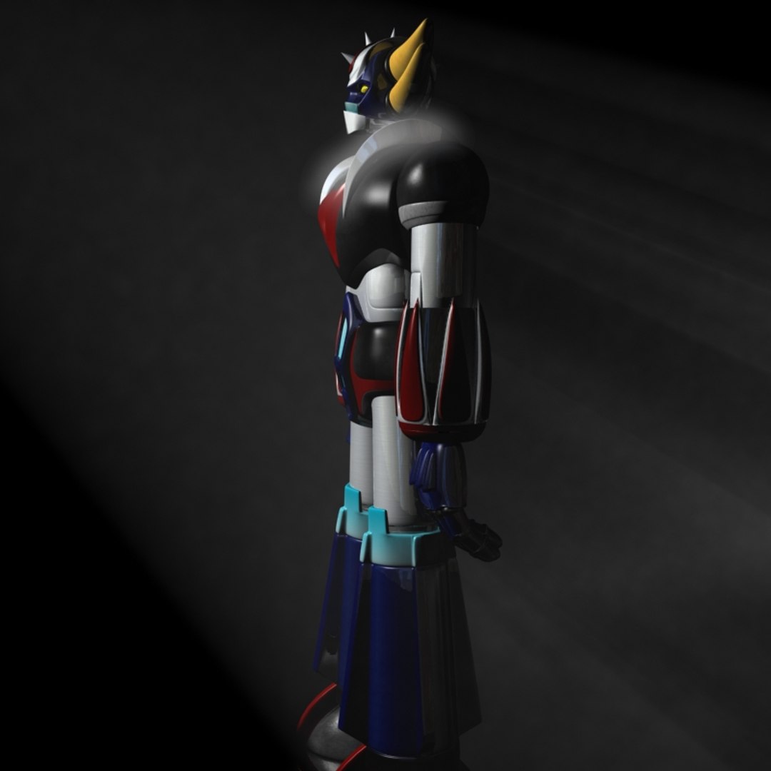 goldorak robot rigged - 3d max