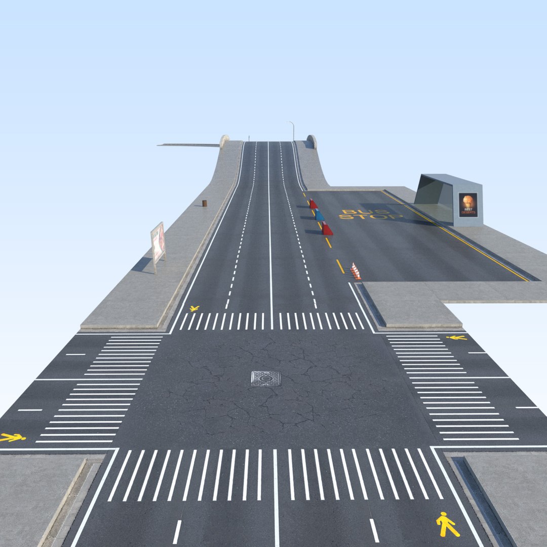 3D Modular City Street Pack - TurboSquid 1323845