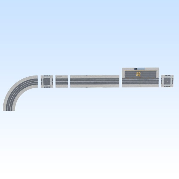 3D modular city street pack - TurboSquid 1323845