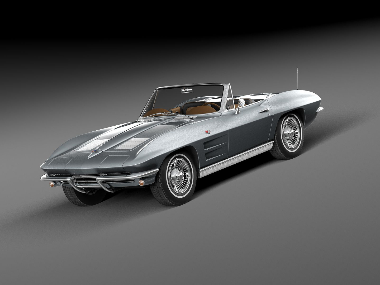 Chevrolet Corvette C2 Convertible 3d 3ds