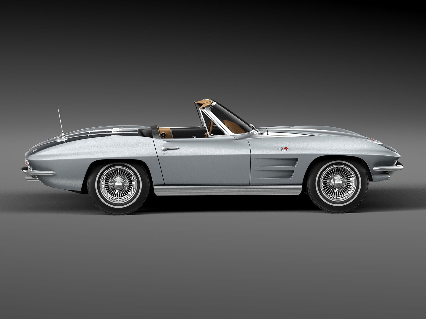 Chevrolet Corvette C2 Convertible 3d 3ds